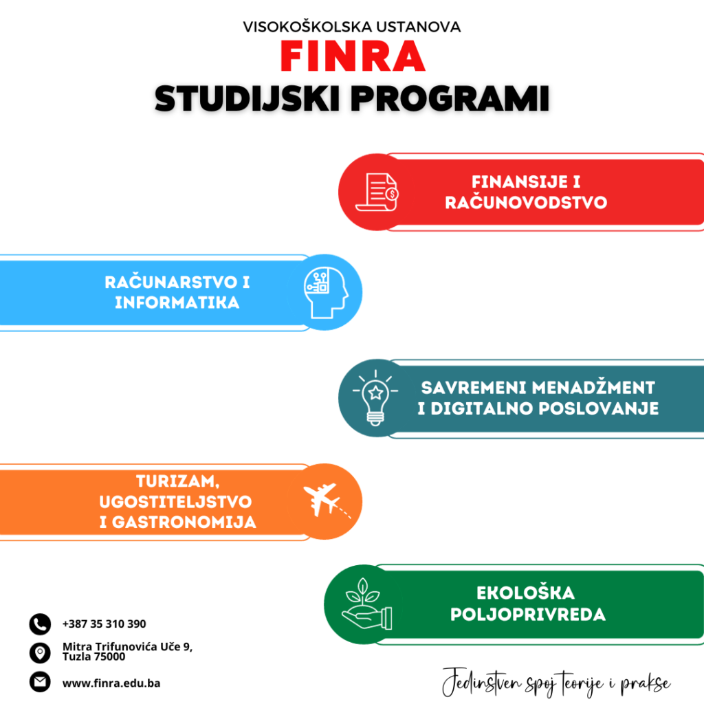 JEDINSTVENI STUDIJSKI PROGRAMI NA UNIVERZITETU FINRA TUZLA ...