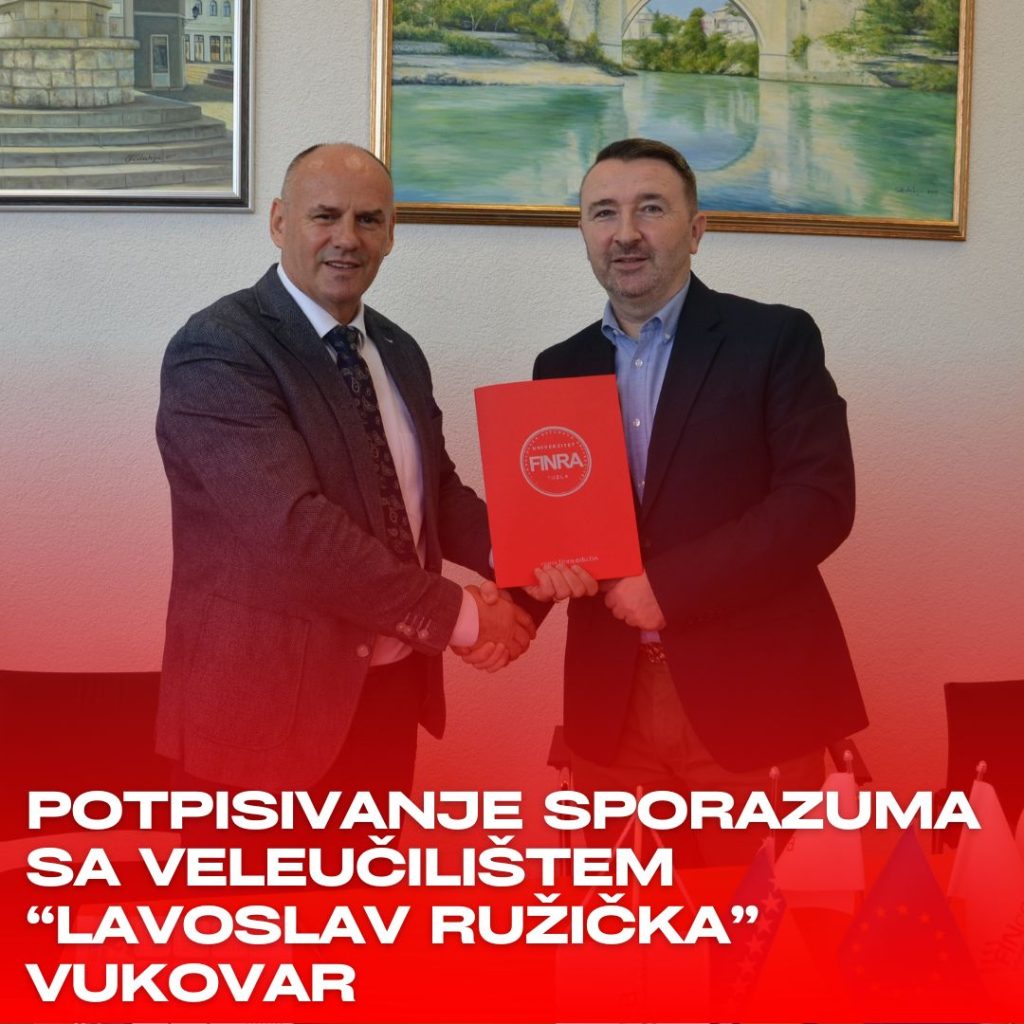 POTPISAN SPORAZUM SA VISOKOŠKOLSKOM USTANOVOM VELEUČILIŠTE LAVOSLAV ...